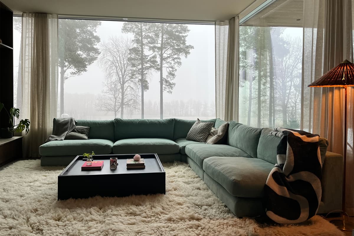 Blå soffor från Sweef