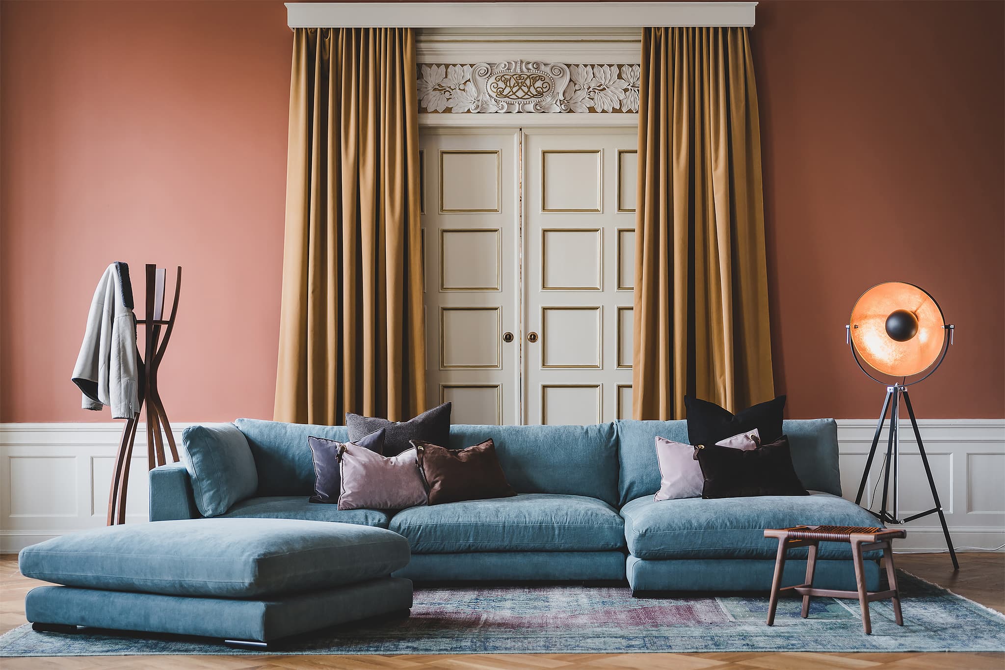 Blå soffor från Sweef