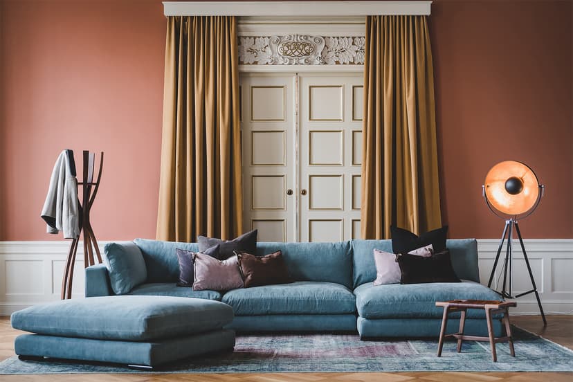 Blå soffor från Sweef