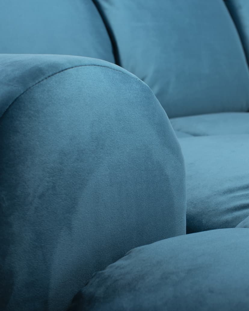 VALROSSEN | Snygg, stor, modern bäddsoffa i sammet, boucle eller ...